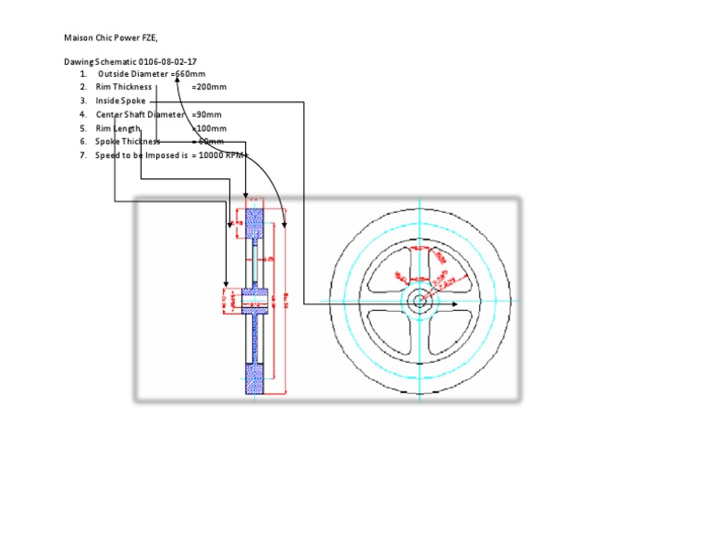 Second-Fly Wheel Outside & Inside Schematic Diameter | PDF | Home & Garden