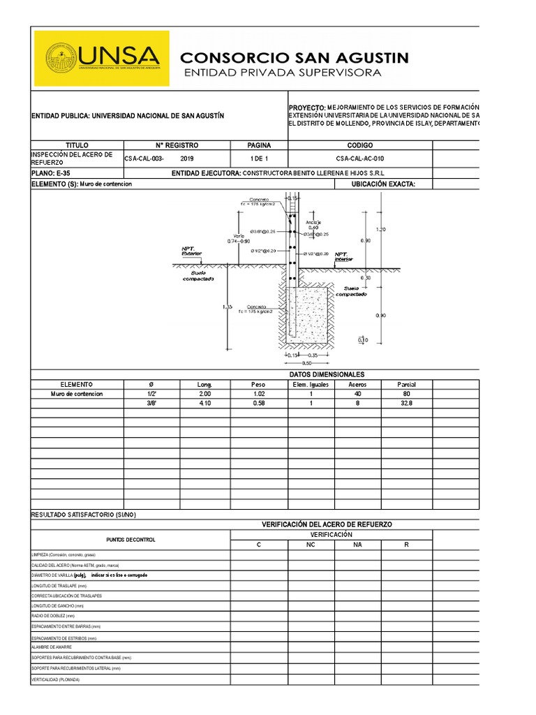 Protocolo Acero para Cerco Perimetrico | Descargar gratis PDF | Acero | Sectores Economicos
