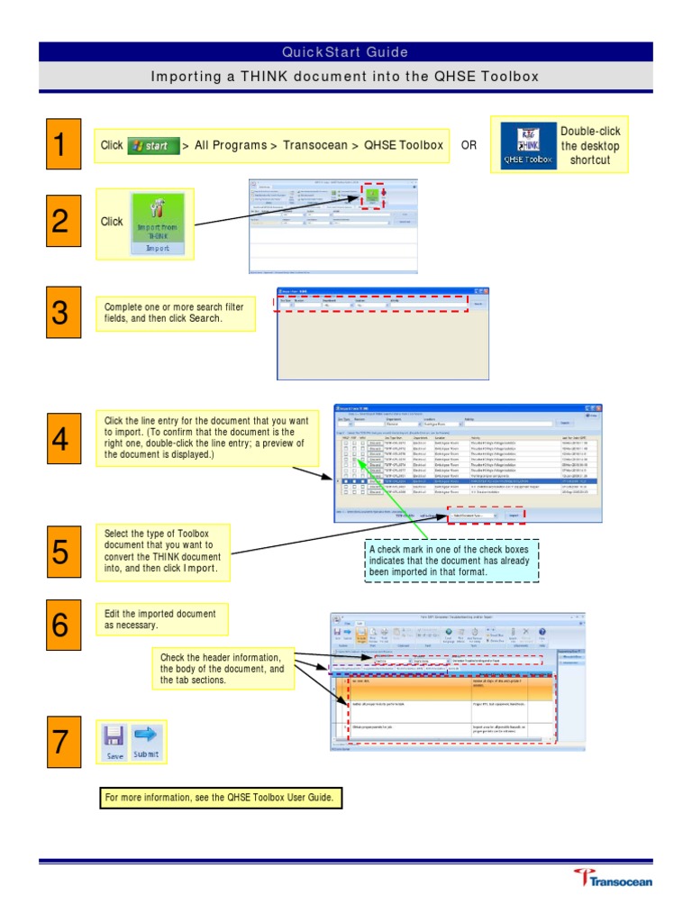 QuickStart - Importing From THINK | PDF