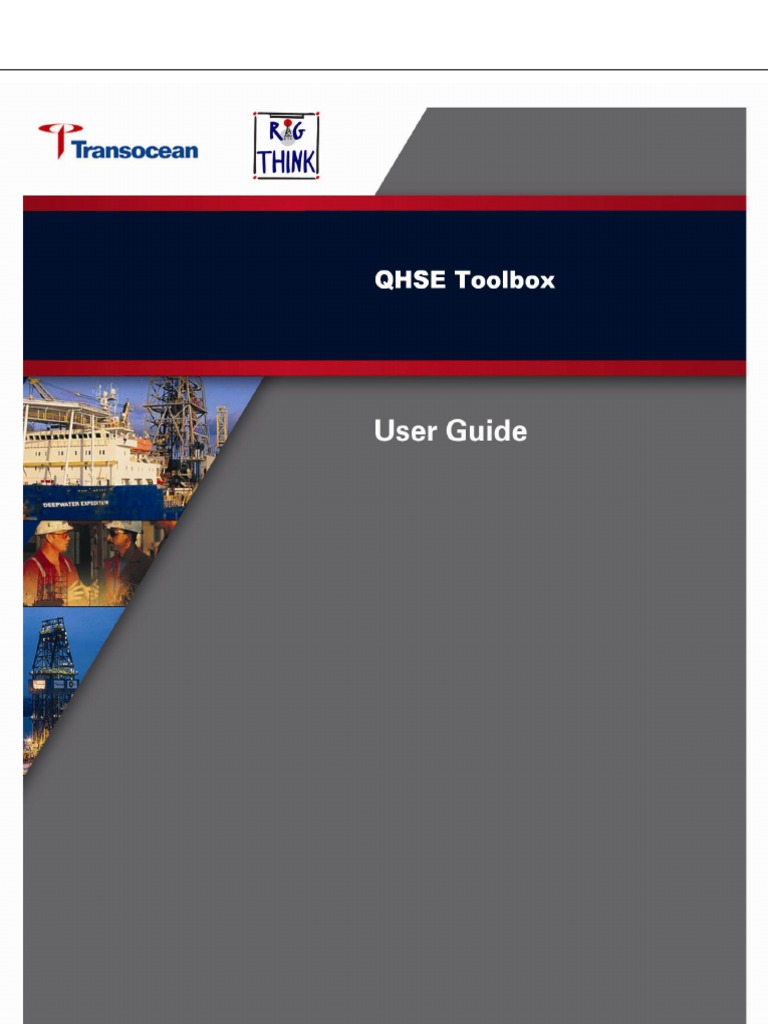QHSE Toolbox PDF | PDF | Icon (Computing) | Button (Computing)
