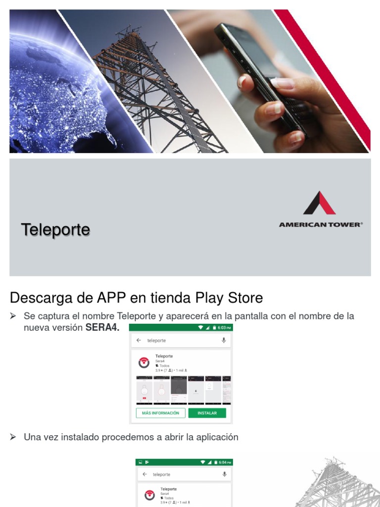 Guía de Uso de la App Teleporte | PDF | Bluetooth | Redes de computadoras