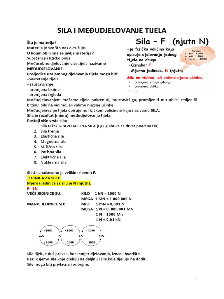 Zavrsni Test Iz Fizike 7 Razred | PDF