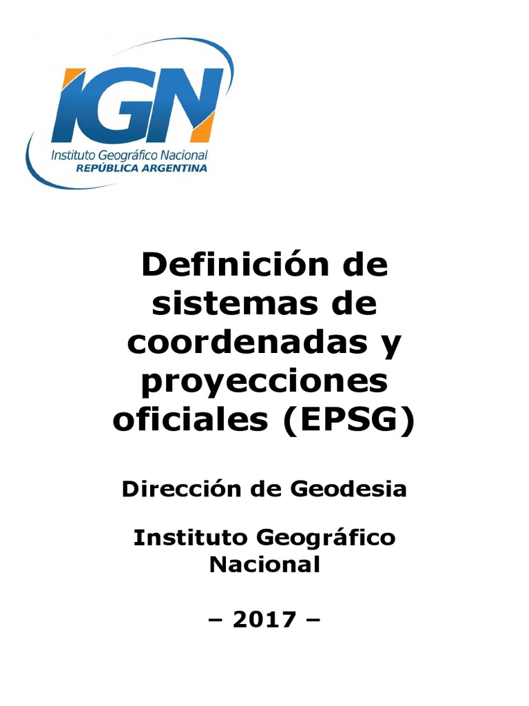 Sistemas EPSG en Argentina | PDF | Geodesia | Visualización (Gráficos)