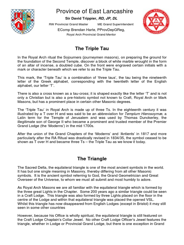 01 The Triple Tau Triangle | PDF | Freemasonry | Western Esotericism