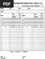 FIBA 3x3 Scoresheet PDF | PDF | Team Sports | Rules
