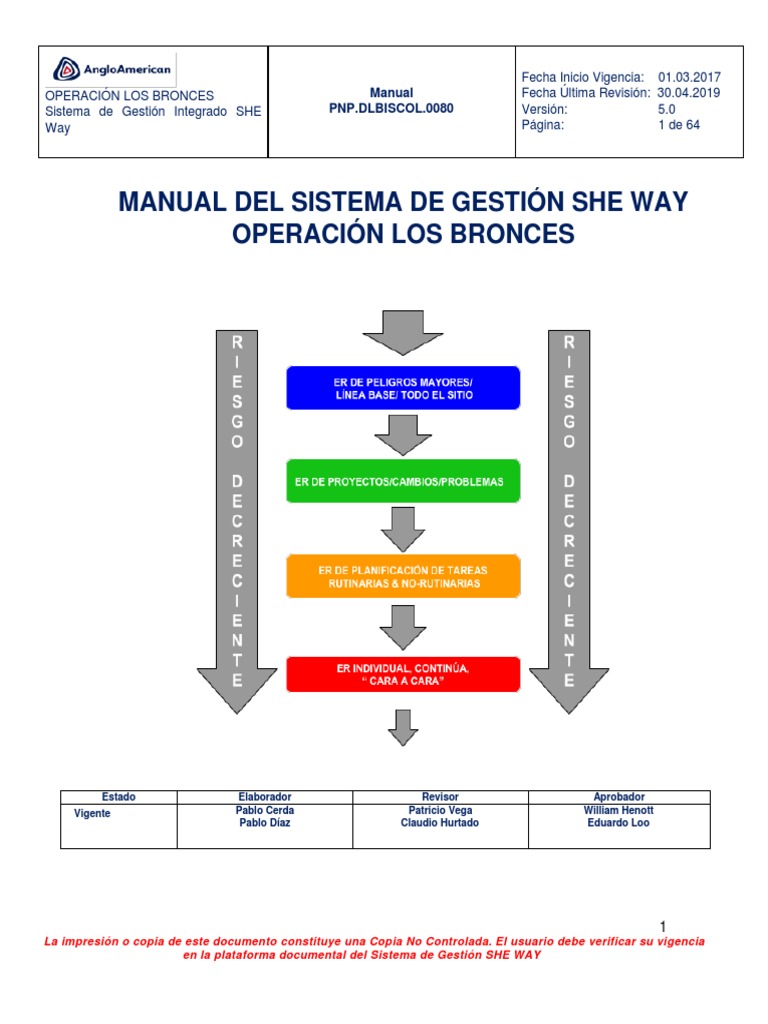 Manual SHE | Descargar gratis PDF | Seguridad y salud ocupacional ...