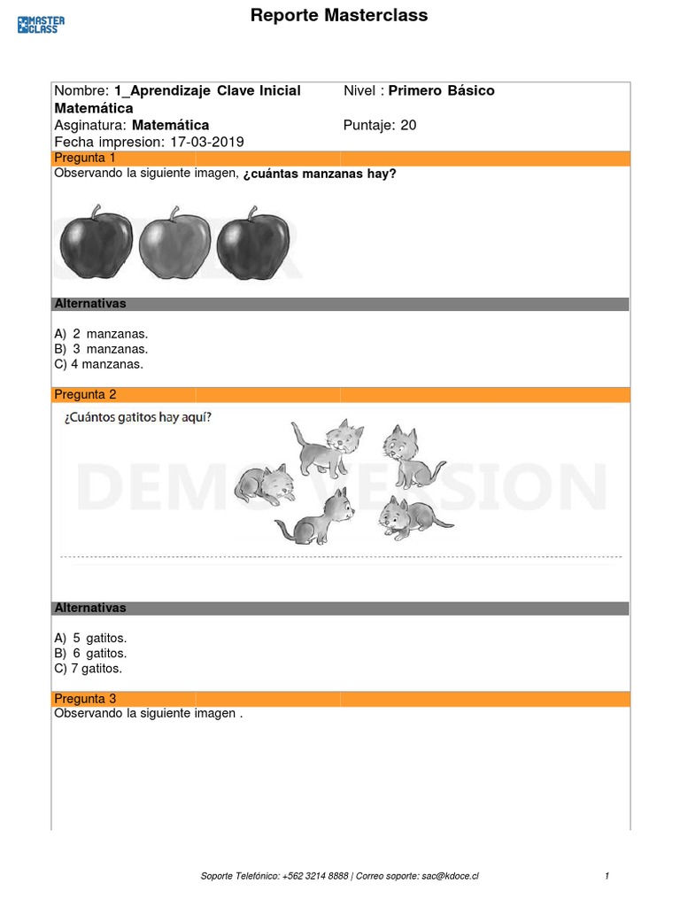 Prueba Master Class | PDF