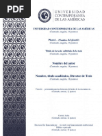 Formato Portada Portadilla Tesis-Unam | PDF | Ciencia y matemáticas