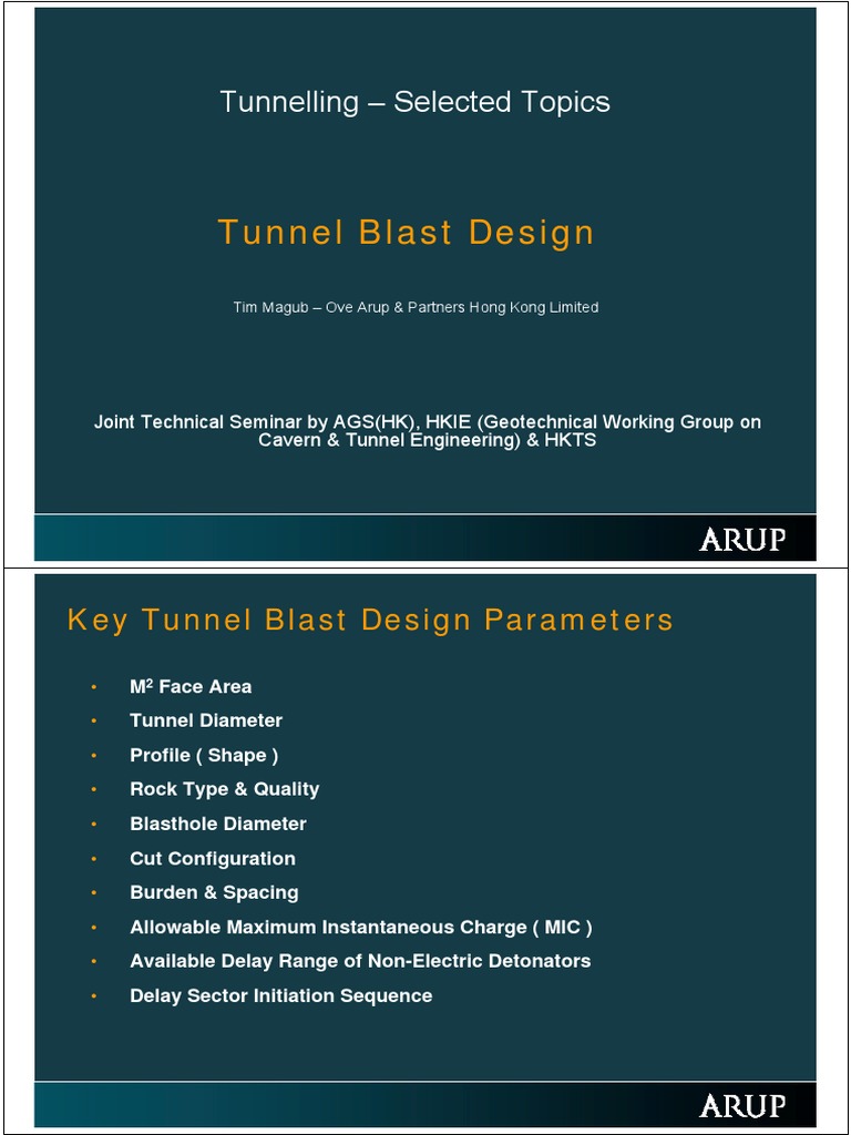 Blast Design PDF | PDF | Tunnel | Nature