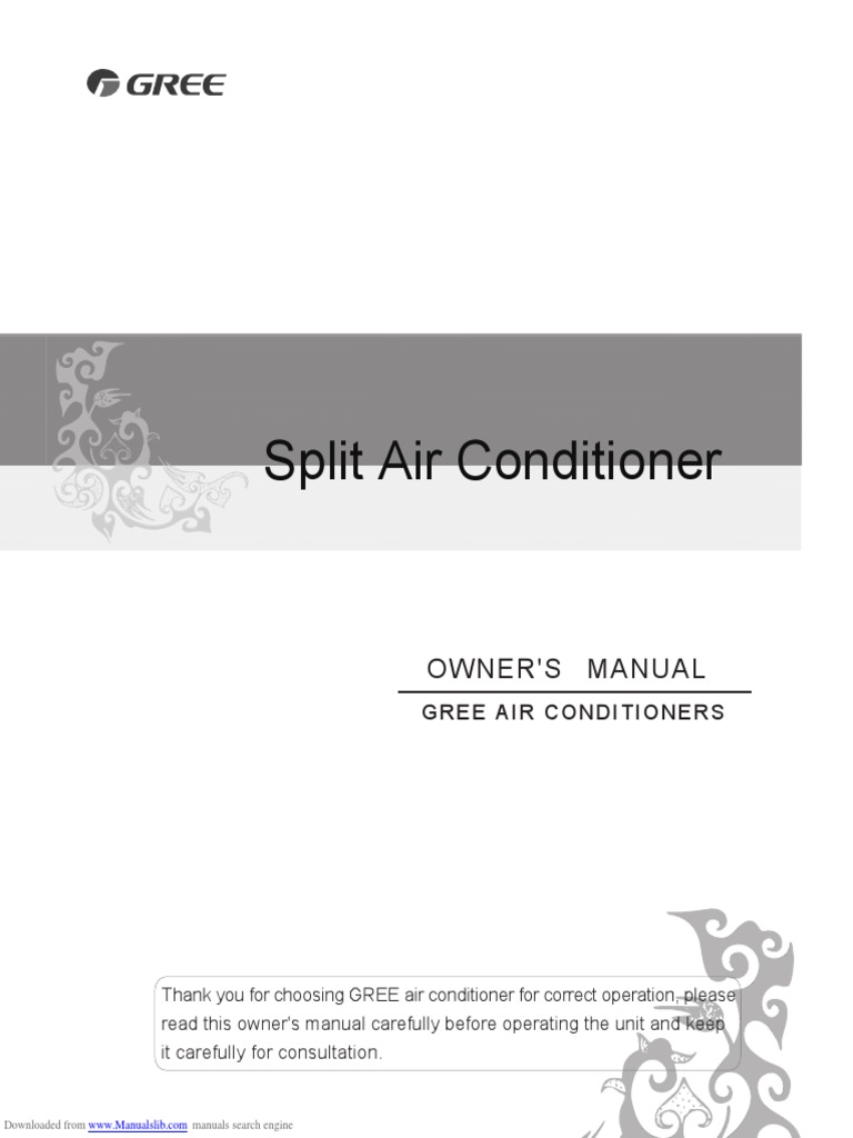 Split Air Conditioner: Owner'S Manual | PDF | Air Conditioning | Hvac