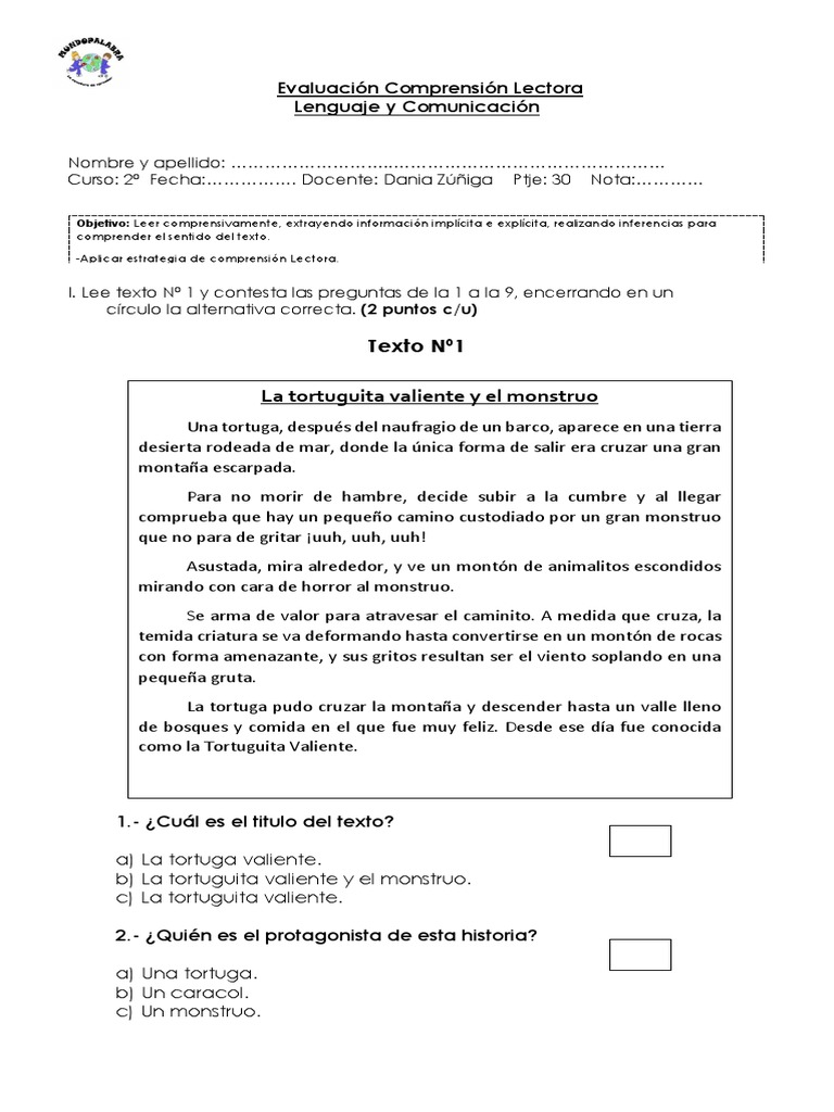 Prueba Comprension Septiembre | PDF | Ocio