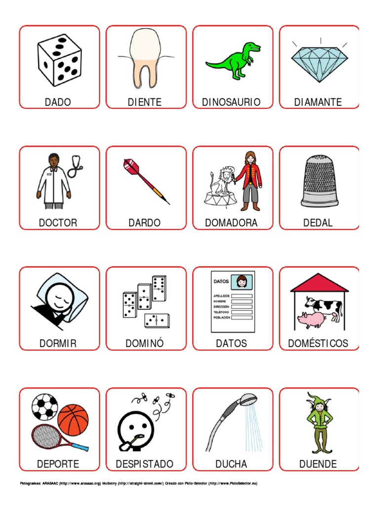Palabras Con D Inicial | PDF