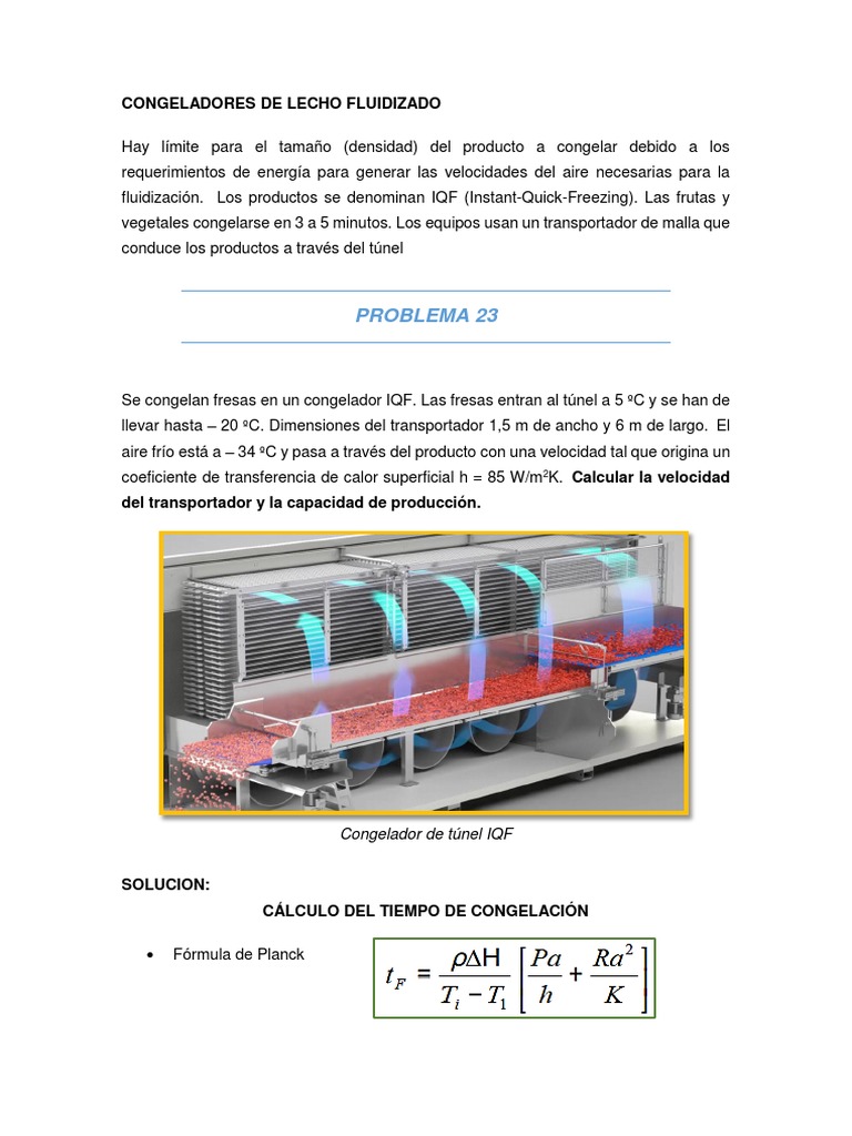 Congeladores de Lecho Fluidizado Word | PDF | Química Física | Química