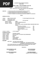 13th Annual Sports Day Agenda | PDF
