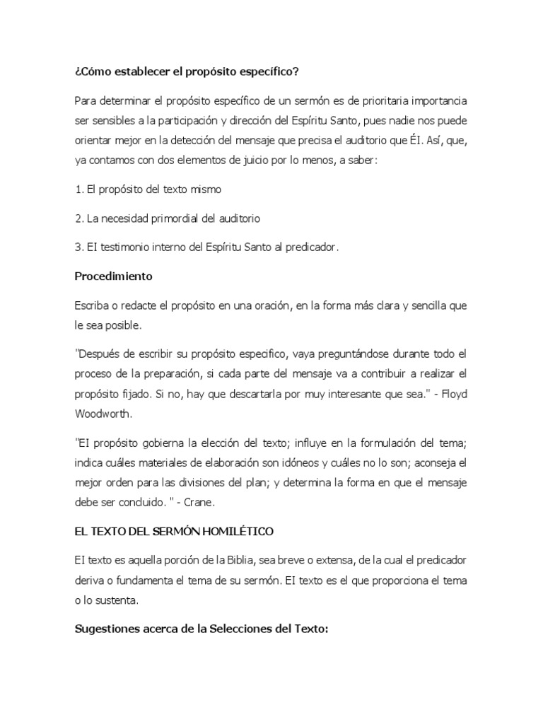 Cómo Establecer El Propósito Específico | PDF | Verbo | Fobia