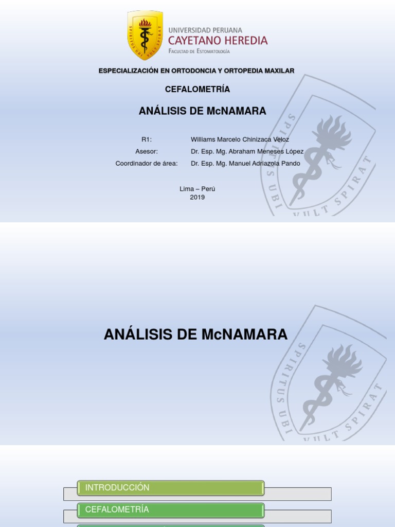 Análisis de McNamara | PDF | Anatomia dental | Boca