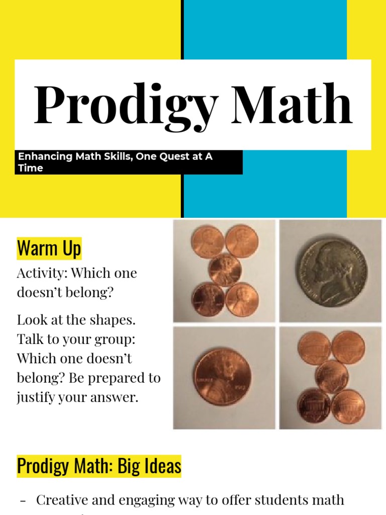 Prodigy Math Tech Tool Presentation - 9 | PDF