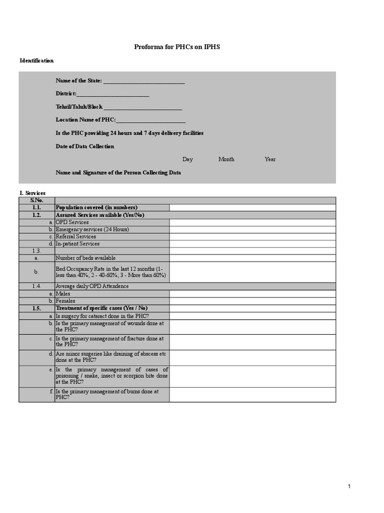 IPHS Standards | PDF | Surgery | Health Professional