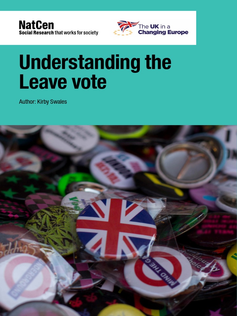 NatCen Brexplanations Report FINAL WEB2 | PDF | Brexit | European Union