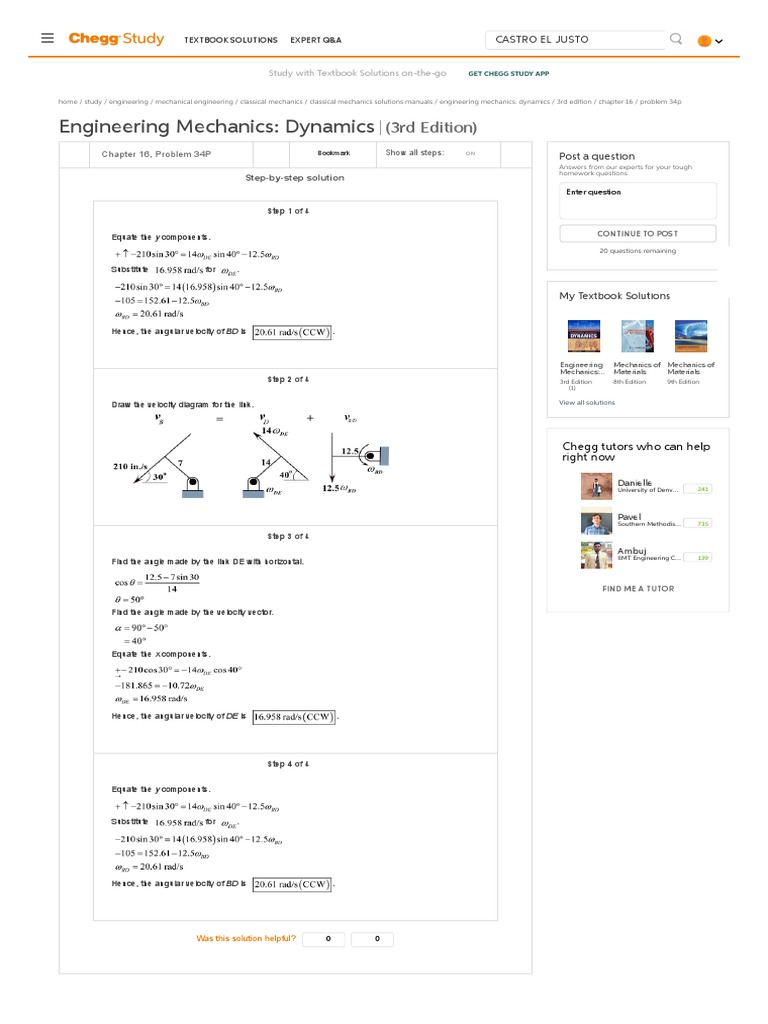 Engineering Mechanics: Dynamics: (3rd Edition) | PDF | Textbook | Physics