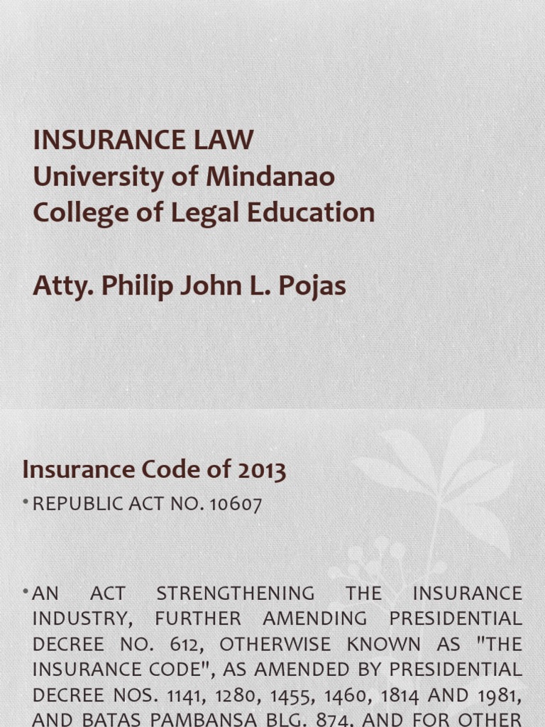 Insurance Bar Review New Code. 2014 | Download Free PDF | Life ...