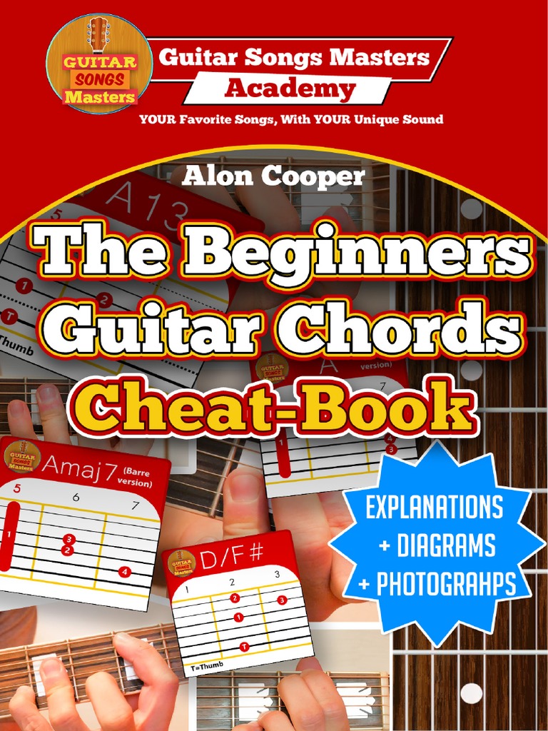 The Beginners Guitar Chords Cheat Book | PDF | Guitars | European ...