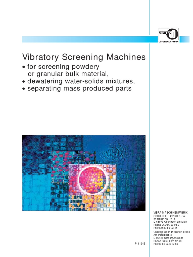 Sikt Maskiner Vibra | PDF | Clothes Dryer | Filtration