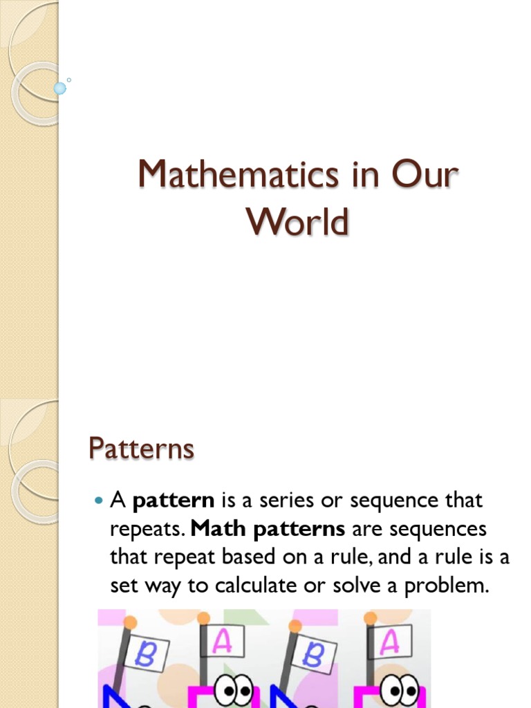 Mathematics in Our World | PDF | Teaching Methods & Materials