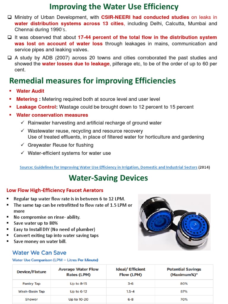 Water Saving Devices | PDF | Drinking Water | Tap (Valve)