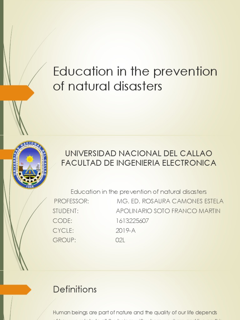 Prevention of Natural Disasters | PDF