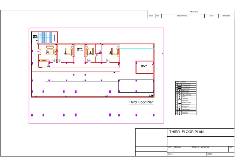 Third Floor Plan: Revisions Approved Date | PDF | Science & Mathematics