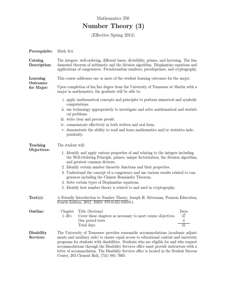 Number Theory LO | PDF | Number Theory | Prime Number
