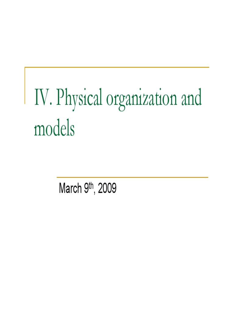 Physical Organization And Models Of Parallel Computers Pdf Computer Cluster Parallel Computing