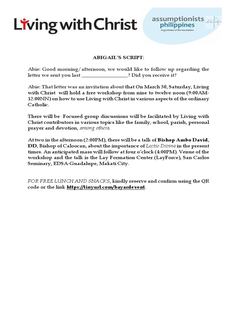 Abigail's Script:Guide | PDF | Religion & Spirituality