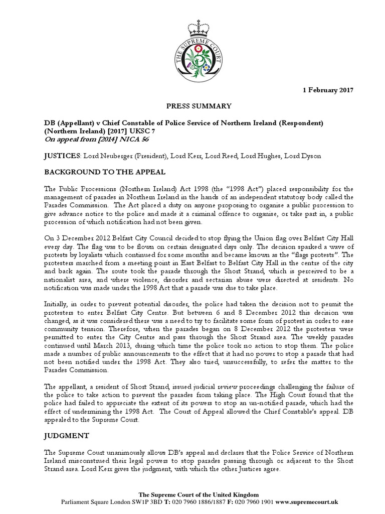 Uksc 2014 0231 Press Summary | PDF | Judgment (Law) | European ...