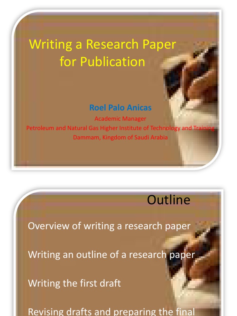 Writing Research Papers for Publication | PDF | Academic Publishing ...