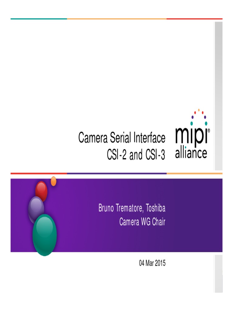 Camera Serial Interface CSI2 CSI3 Overview | PDF | Video | Network Packet