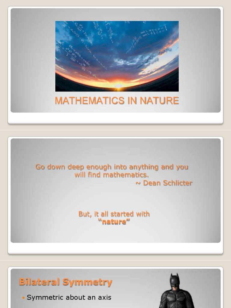 Math in Nature | PDF | Geometry | Space