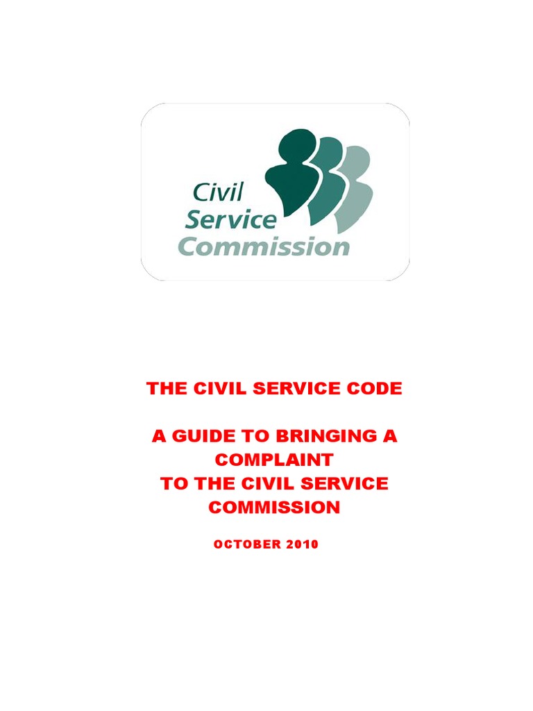 Guide To Bringing Complaint To CSC | PDF | Civil Service | Commissioner