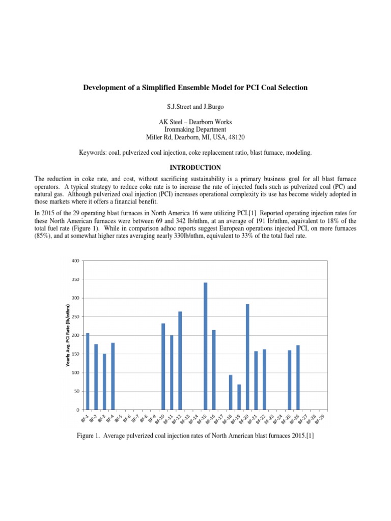 PCI Coal Selection | PDF | Coke (Fuel) | Coal