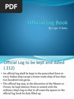 Official Log Book Regulations for Ships | PDF | Shipping