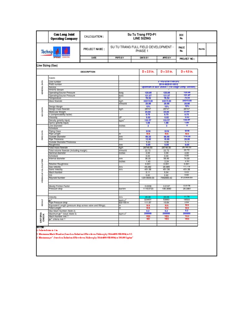 Line Sizing BDV | PDF | Reynolds Number | Pipe (Fluid Conveyance)