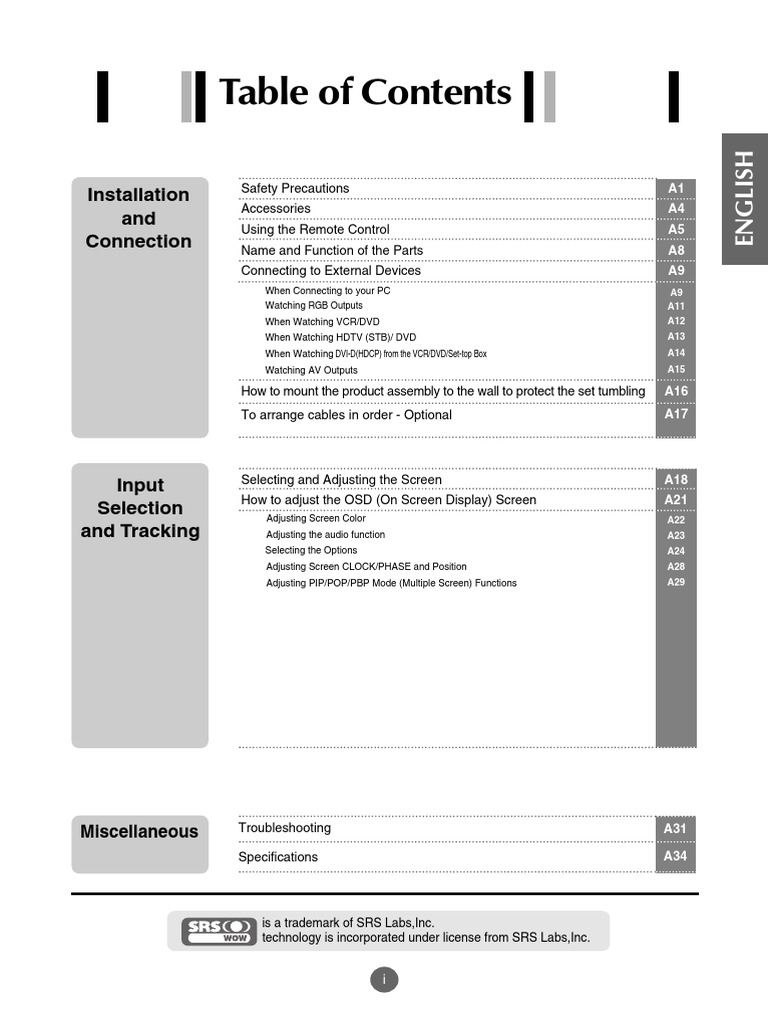 LG 440 SM Component | PDF | Ibm Pc Compatibles | Set Top Box