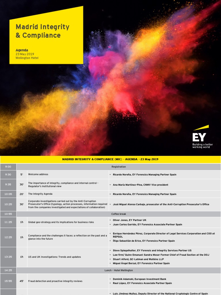 Ey Forensic Madrid Integrity and Compliance Agenda Eng | PDF ...