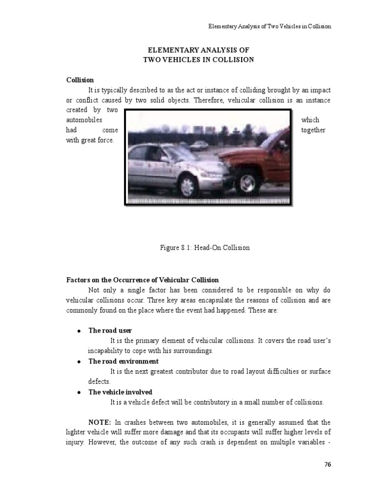 Analysis of Factors Contributing to Two-Vehicle Collisions and Methods ...