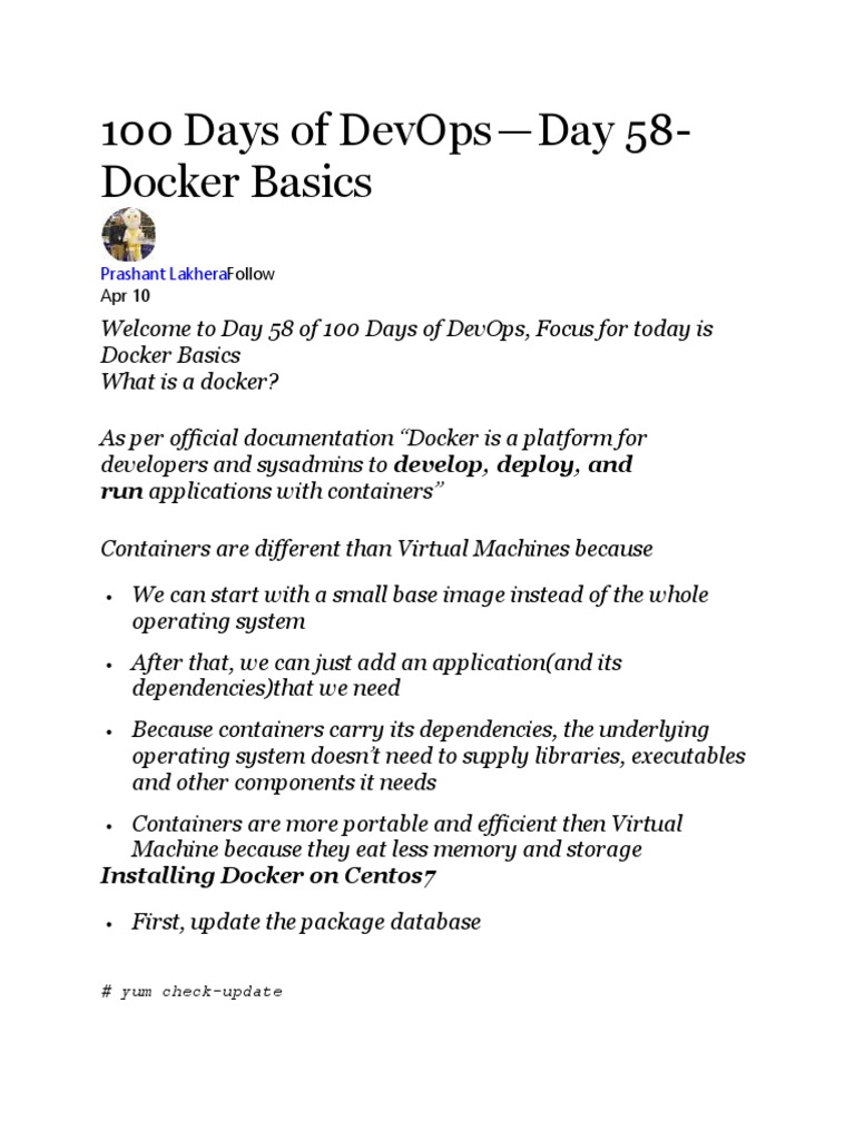 Docker Notes | PDF | System Software | Computing