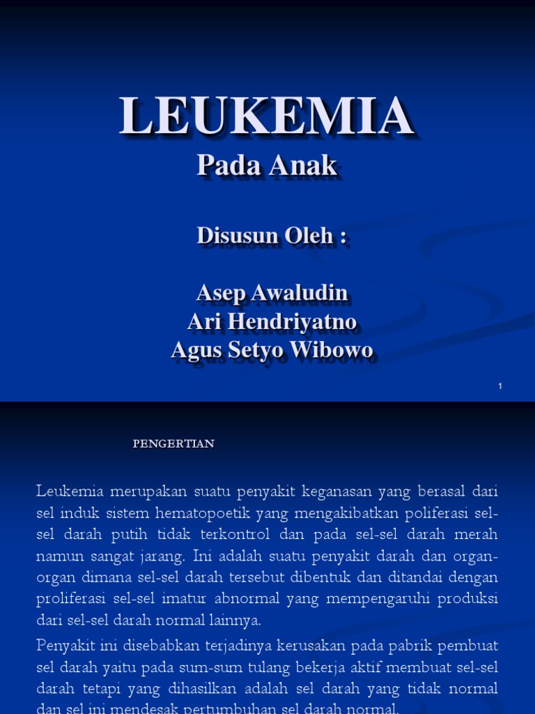 Panduan Lengkap Leukemia pada Anak | PDF
