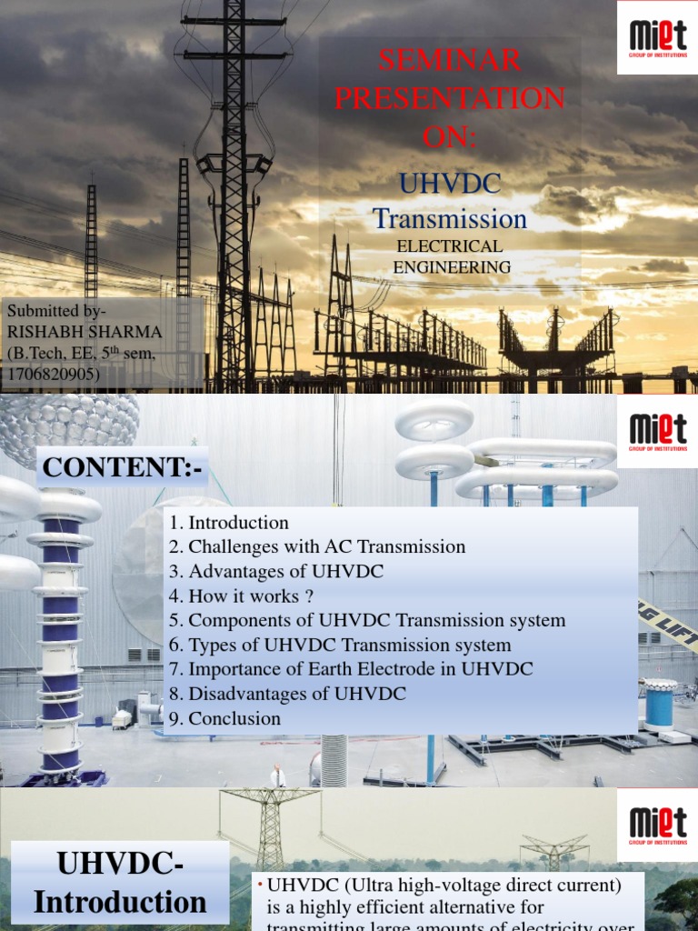 UHVDC Transmission | PDF | High Voltage Direct Current | Electric Power ...