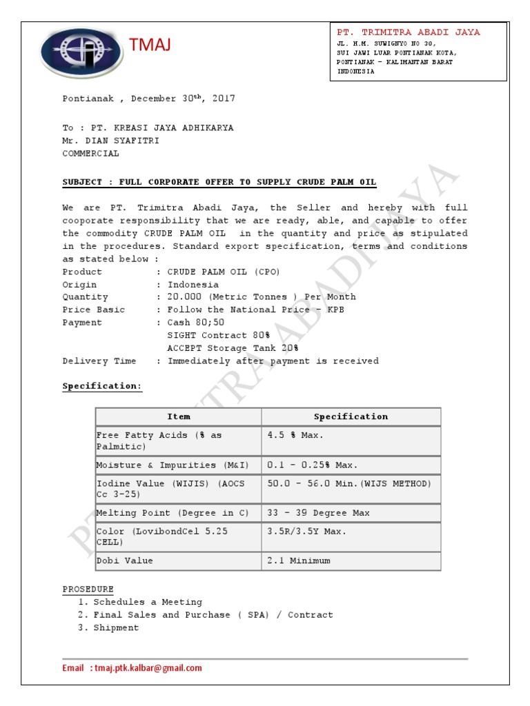 Fco | PDF | Minyak Kelapa Sawit | Ekonomi