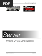 Restaurant Service Procedures | PDF | Entrée | Tableware